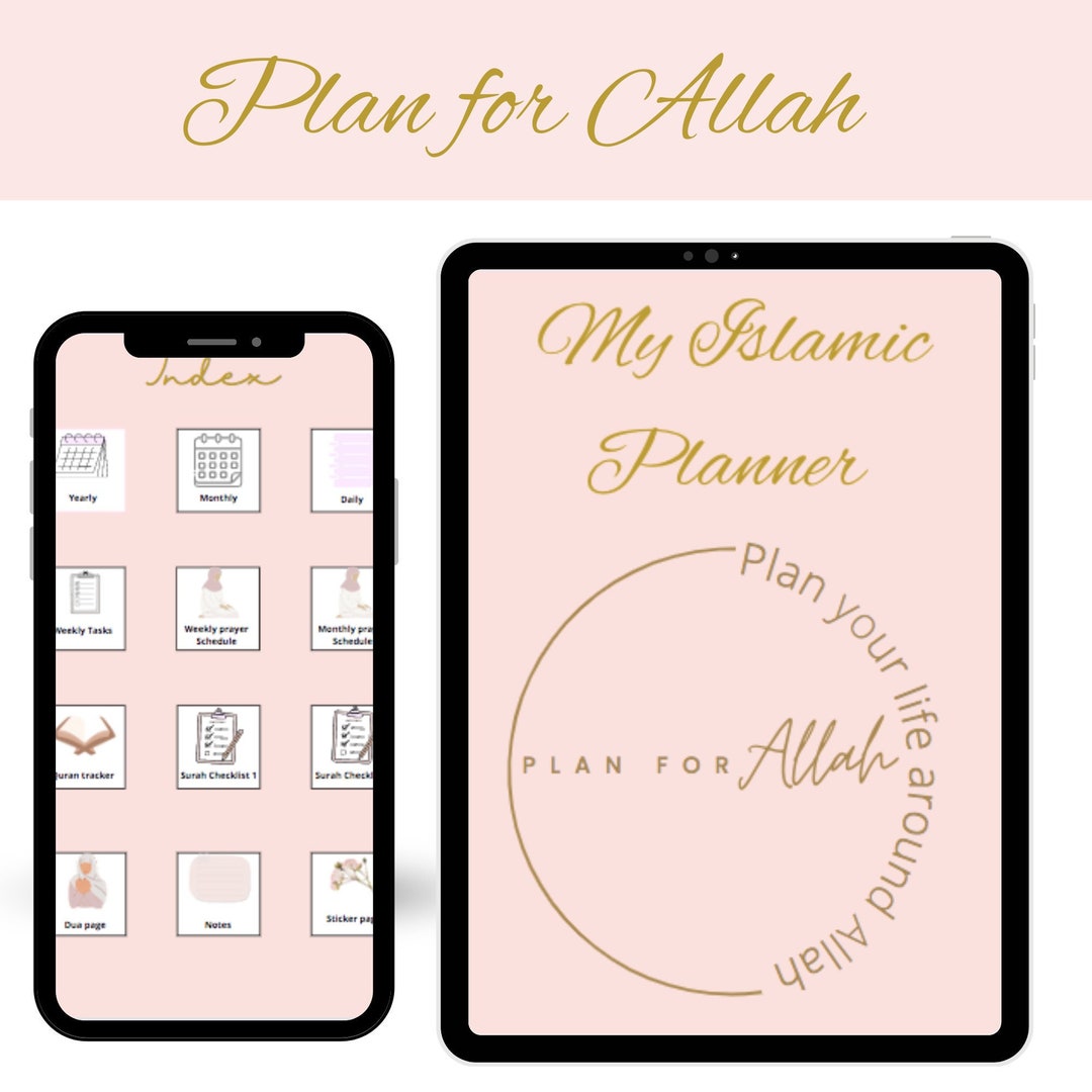 Pink Islamic Planner, Quran Tracker, Muslim Planner, 2023 Calendar ...