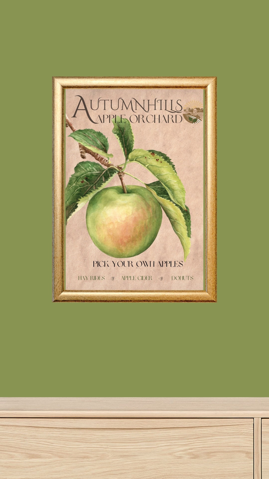 Autumn Apple Orchard Poster, Instant Download - Etsy