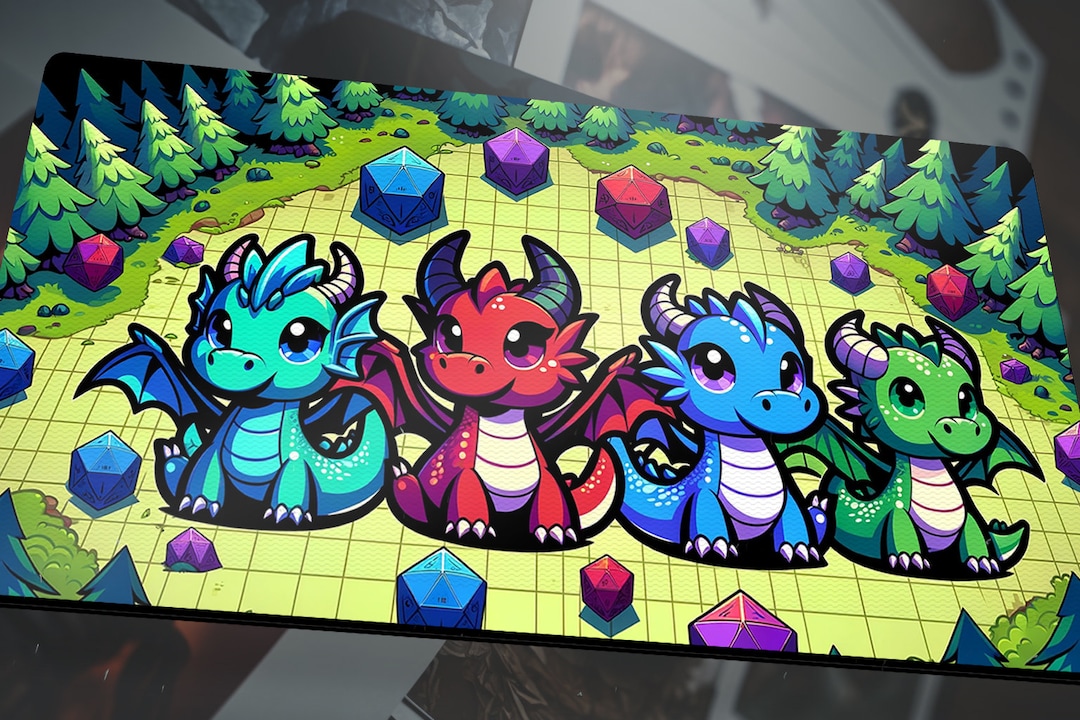 DND Dungeon Master Gaming Deskmat/playmat MTG Gaming Playmat/chibi ...