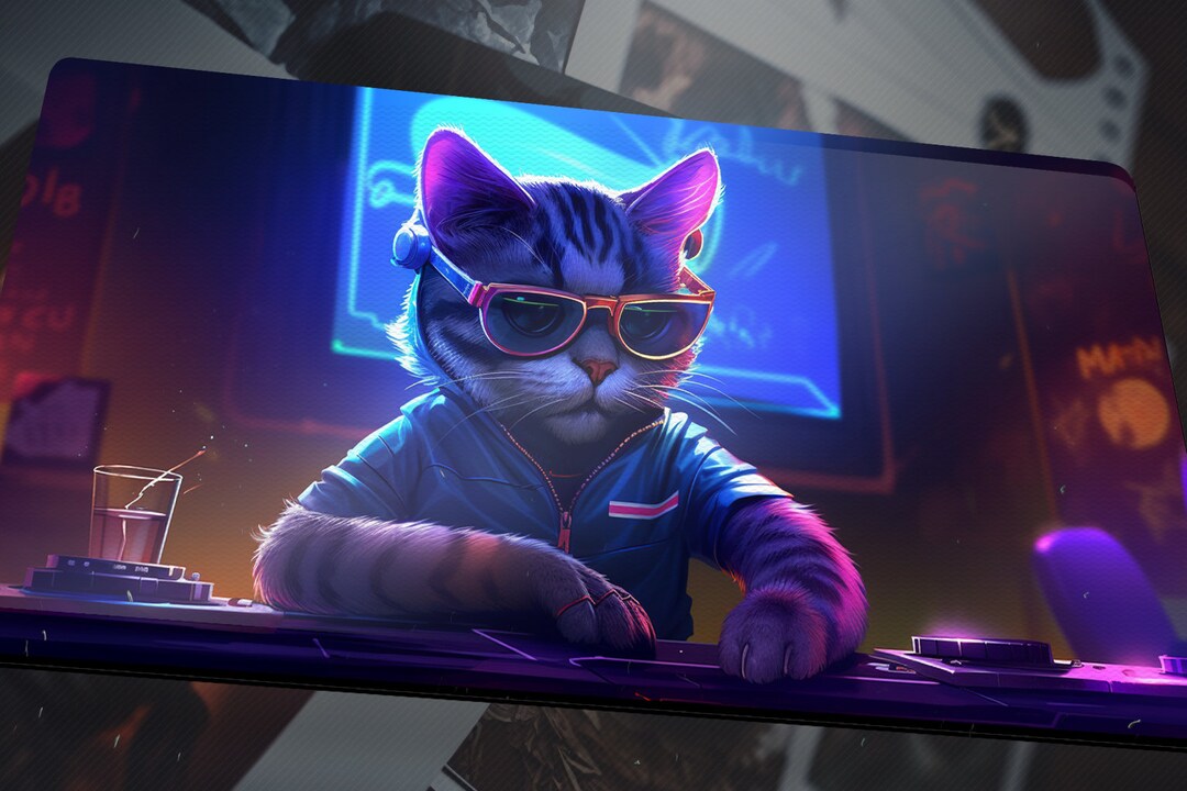 Legend Druid Cat Dj/warrior Cat/dark Druid Cat Playmat/summon Cat/half ...