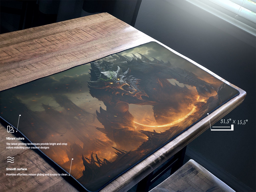 WOW Beast Deskmat Warcraft Gaming Playmat DND Playmat MTG Creature ...