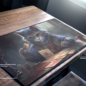 Commander Cat Playmat MTG Cat Playmat Gathering Playmat TCG RPG ...