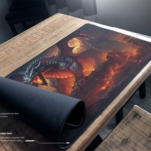 MTG Custom Playmat World of Warcraft Map Accesories Dragonflight ...