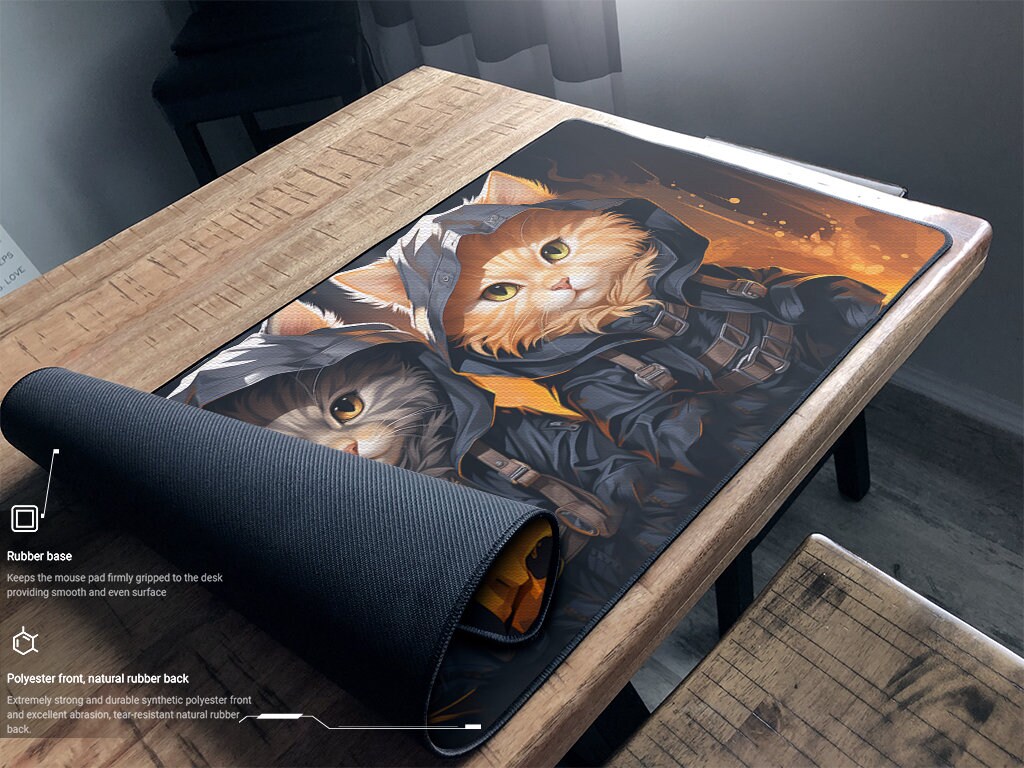 Custom MTG Cat Paladin Playmat Cat Scout Gaming Mat Gathering Playmat ...