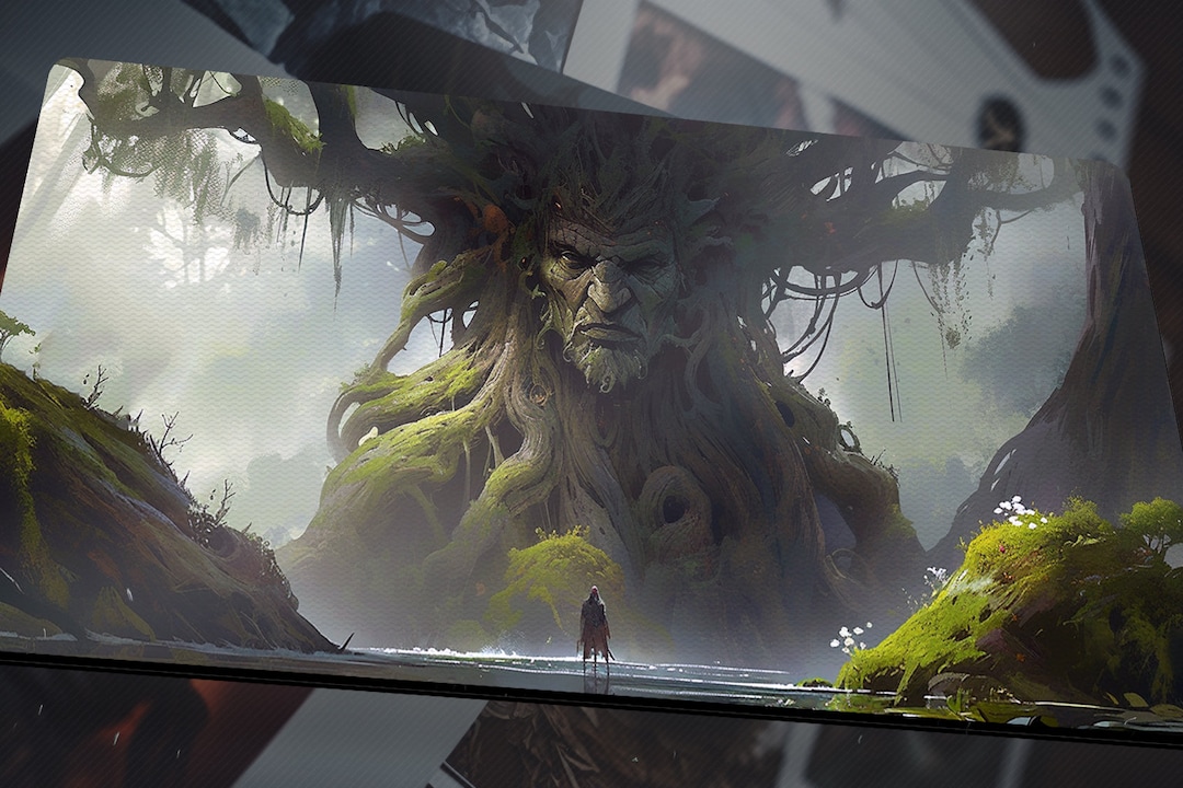 Commander Treefolk Playmat/colfnor the Last Yew/treebeard Gracious Host ...