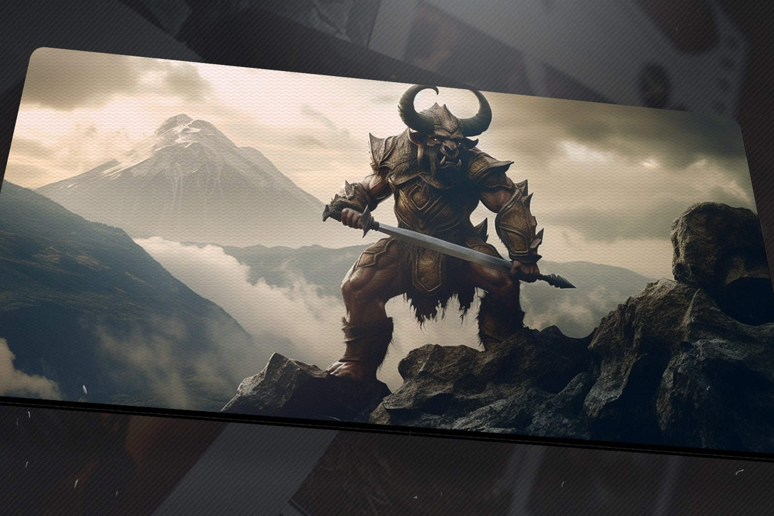 Commander Lotus Minotaur Playmat/iraos Creature Playmat/command Zone ...