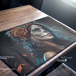Dia De Los Muertos Desk Mat Dia De La Muerta Decor Mat Magic Zone ...