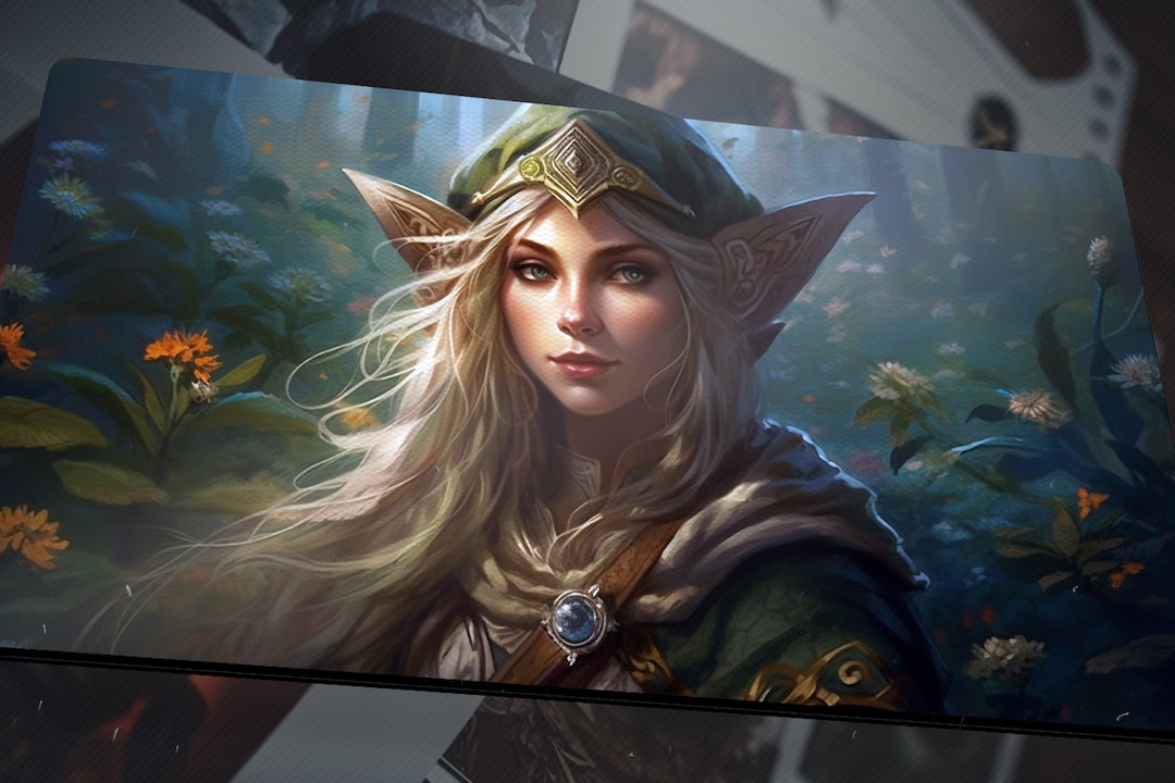 Dungeons and Dragons Elf Ranger Deskmat Fighter Elf Paladin Elf Scout ...