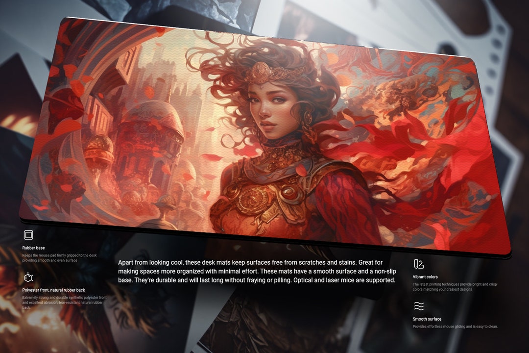 Paladin Girl Playmat/ranger Girl Elspeth Sun's Champion Fan Art Playmat ...