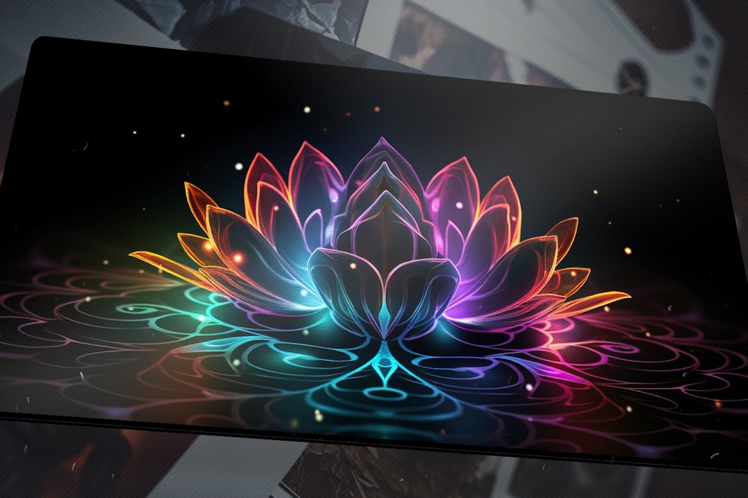 Black Lotus Playmat Mono Artifact Fan Art Playmat, Jeweled Lotus Gaming ...
