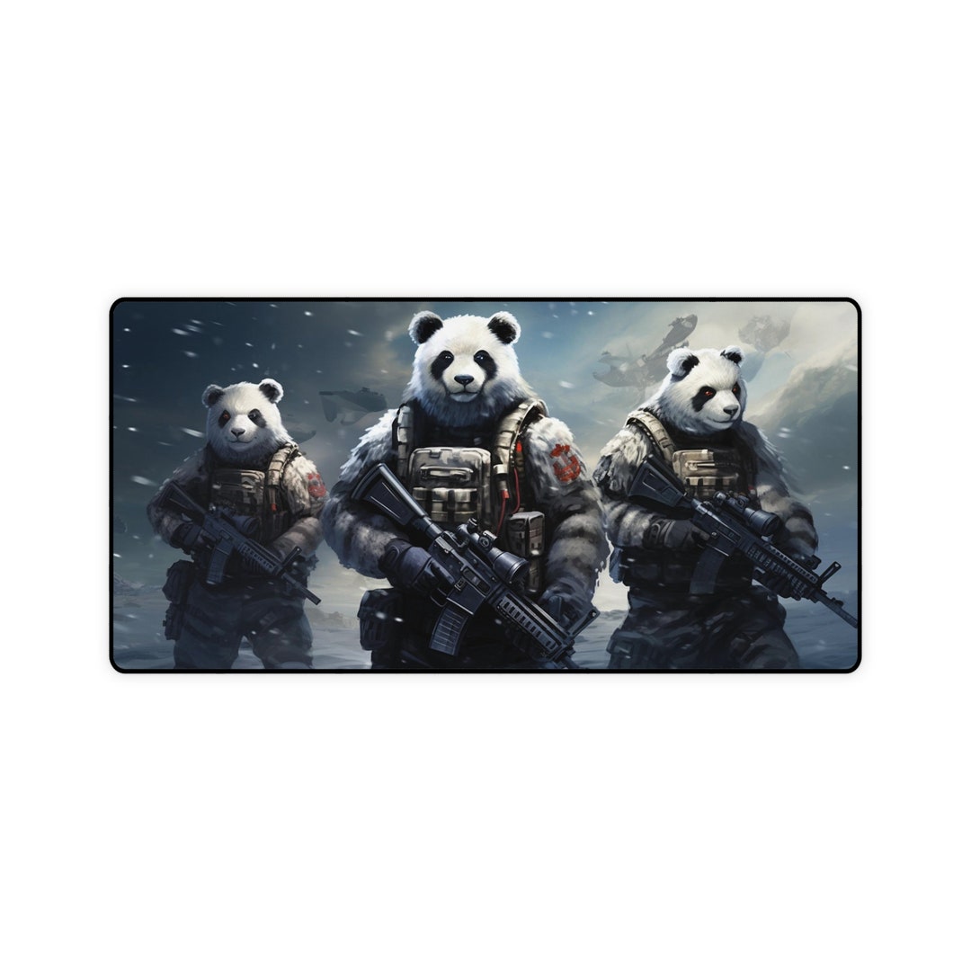 Special Forces Tactical Panda XL Desk Mat/winter Storm Soldier - Etsy