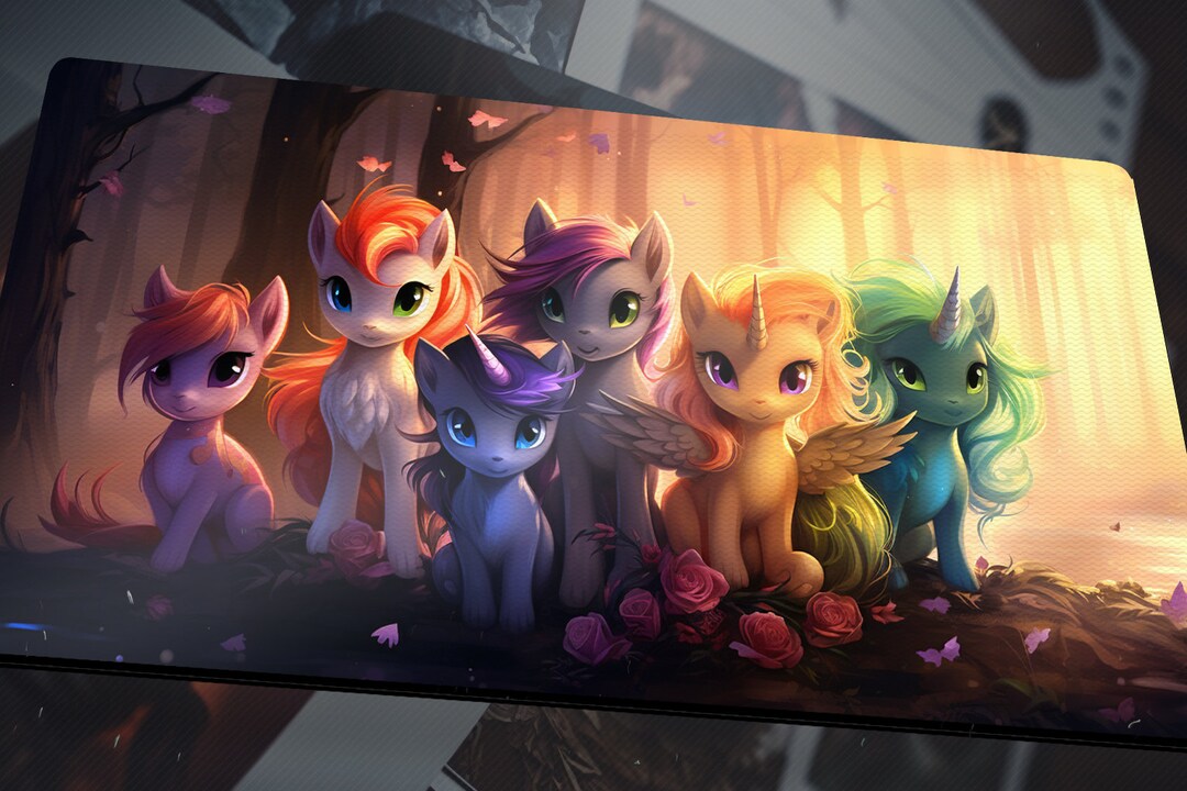 Unicorn Pony Gaming Mat Deskmat Cute Gaming Playmat Lorcana MTG Mat ...