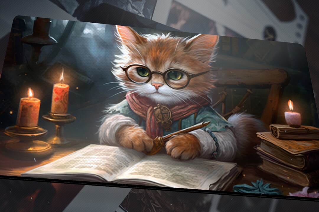 Cleric Cat Magic Playmat/regal Cat Magic Zone - Etsy