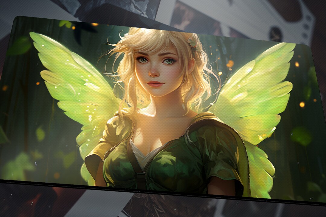 Fairy Tink Gaming Playmat/lorcana Playmat/fairy Princess Deskmat/pixie Gaming Playmat, Spiel ...
