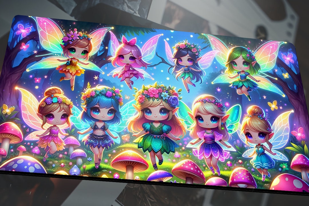 Custom Fairy Gaming Deskmat MTG DND Gaming Playmat Pixie Accessories ...