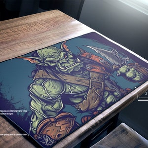 Barbarian Orc Dnd Barbarian Elf Fighter Goblin Desk Mat Krenko Org ...