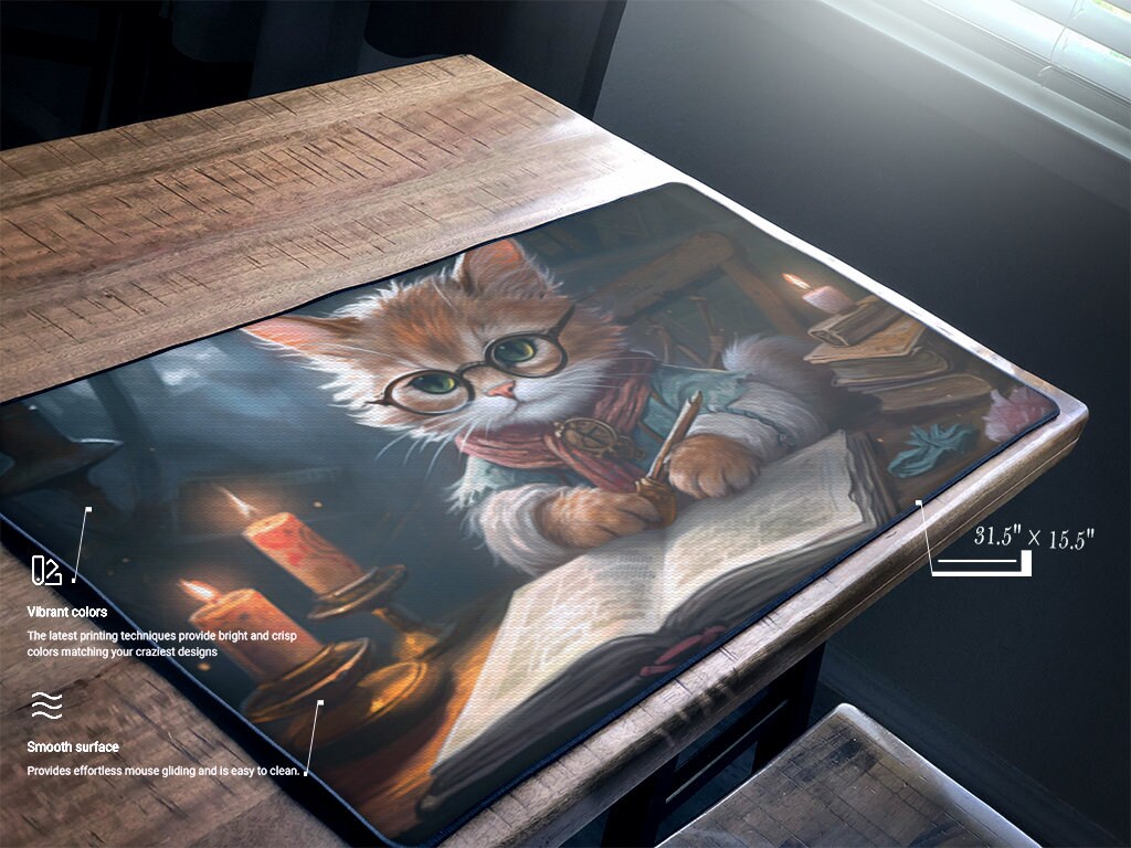 Cleric Cat Magic Playmat/regal Cat Magic Zone - Etsy