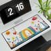 Rainbows and Sunshine Desk Mat Minimalist Flower Mousepad Artist ...