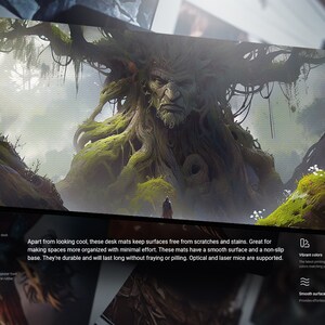 Commander Treefolk Playmat/colfnor the Last Yew/treebeard Gracious Host/tree of Redemption ...