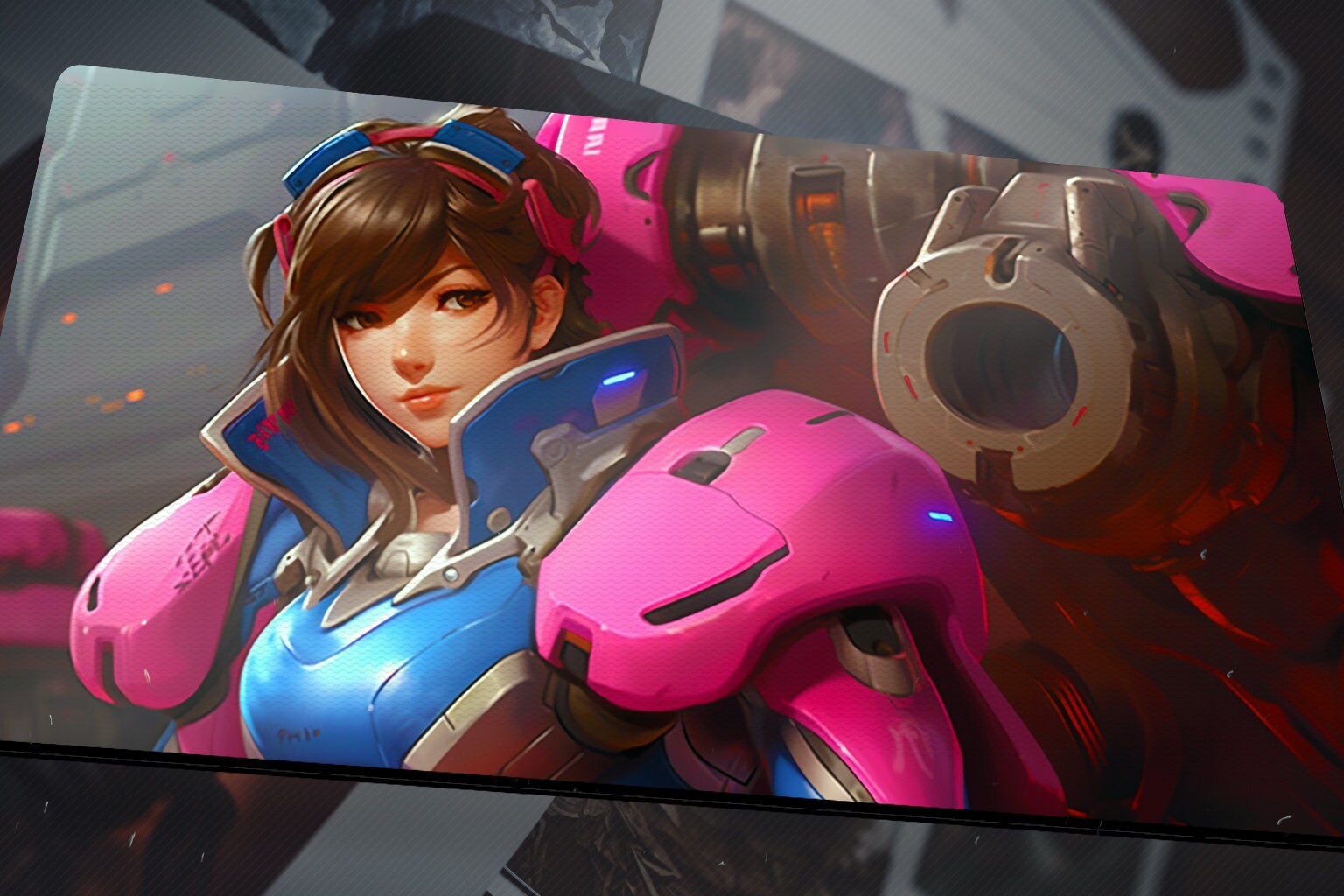 Overwatch Gaming Desk Mat/dva Inspired Gaming Playmat/mtg Gaming Mat ...