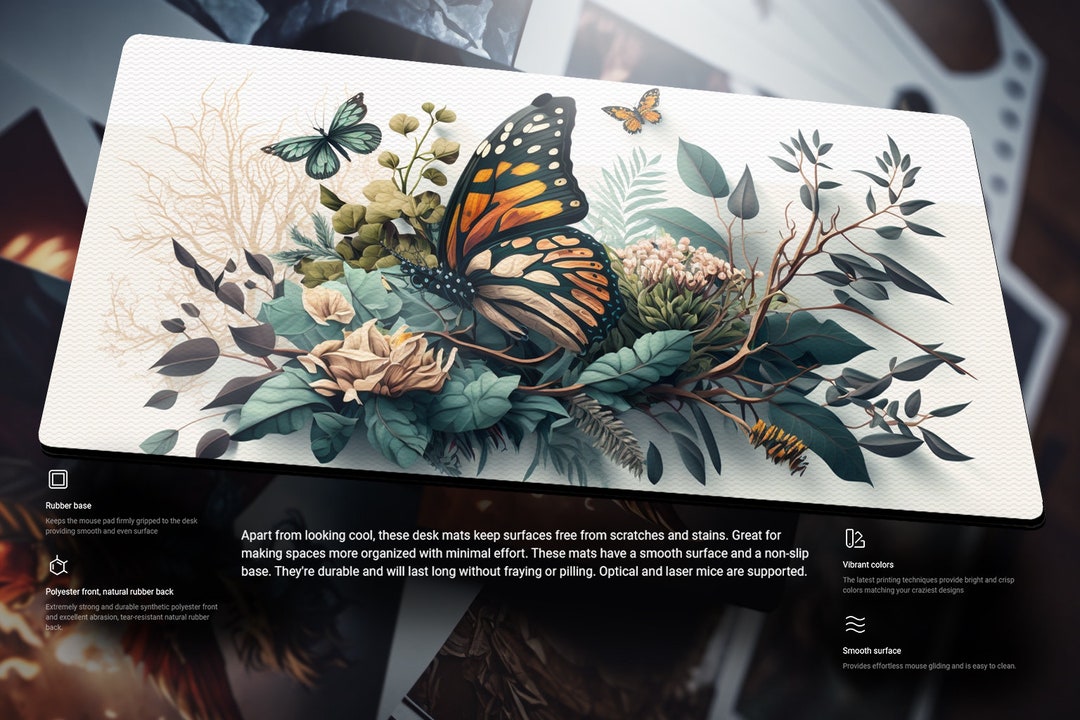 Magic Magic Card Playmat: Boho Butterfly Premium Playmat/magic Zone ...