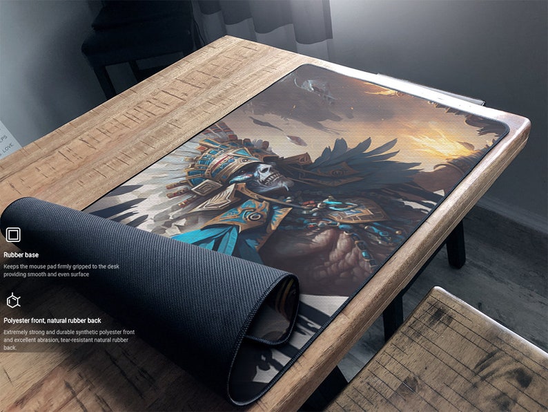 Magic Zone Card Playmat: Aztec Death Goblin King/premium Playmat/magic ...