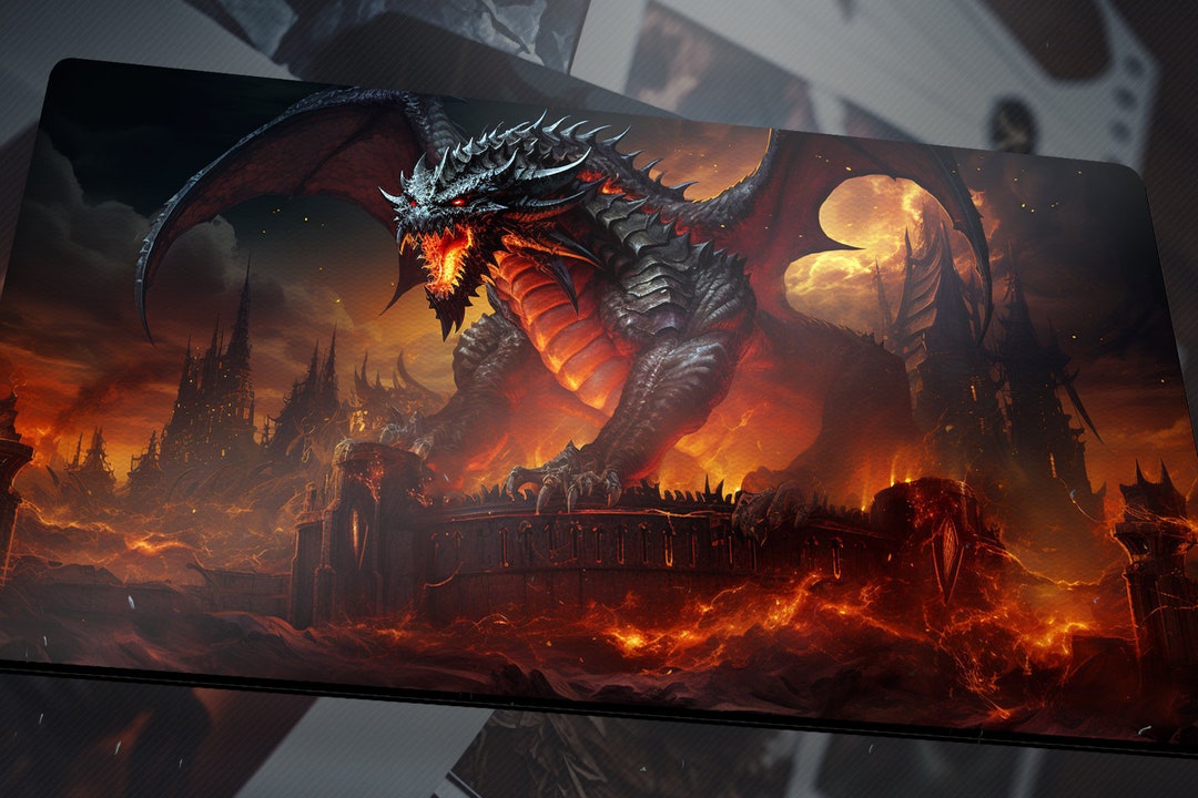 MTG Custom Playmat World of Warcraft Map Accesories Dragonflight ...