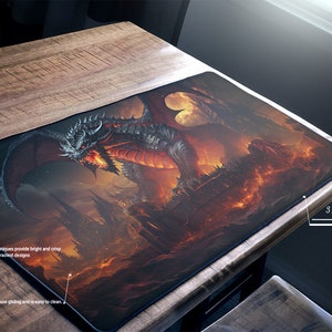 MTG Custom Playmat World of Warcraft Map Accesories Dragonflight ...