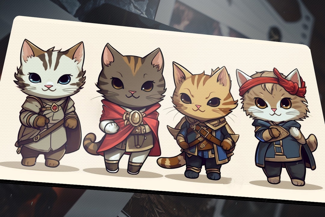 Cat Pack Premium Magic Playmat/magic Zone Playmat/dungeons Playmat ...