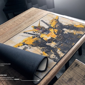 Gundam Style Mech Desk Mat Japanese Anime Gundam Warrior RPG Metal ...
