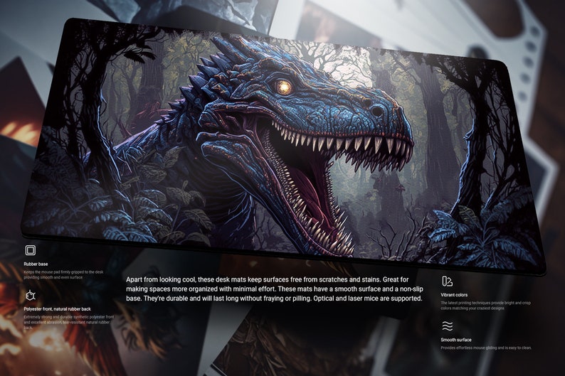 Indominus Rex MTG Secret Lair Ixalan Dinosaur Playmat/magic Zone ...