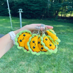 Taco Crochet Keychain - Etsy