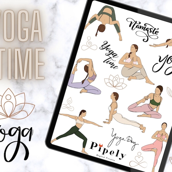 Yoga Stickers - Etsy