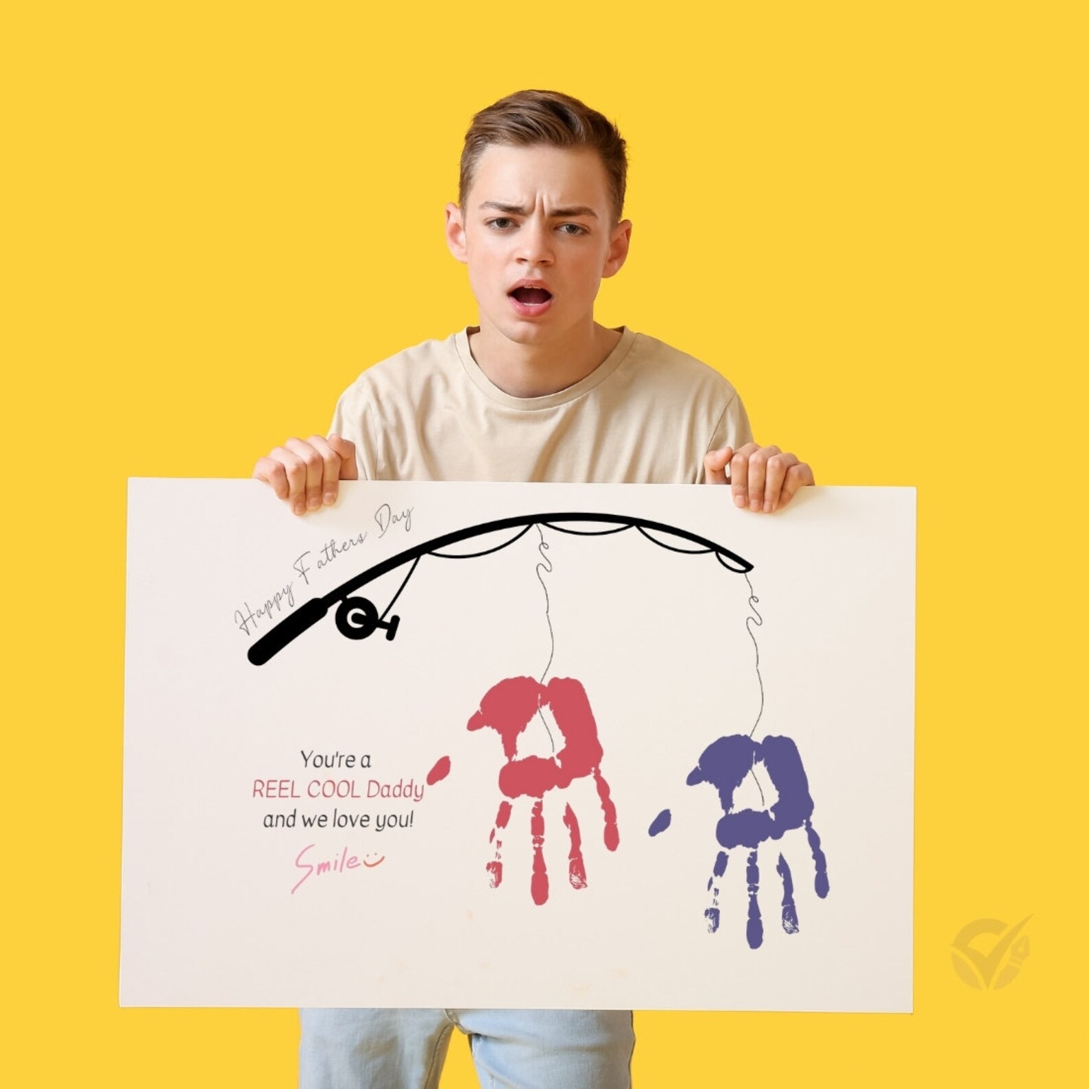 Fathers Day Handprint Art Personalized Creations for Dad Baby Handprint ...