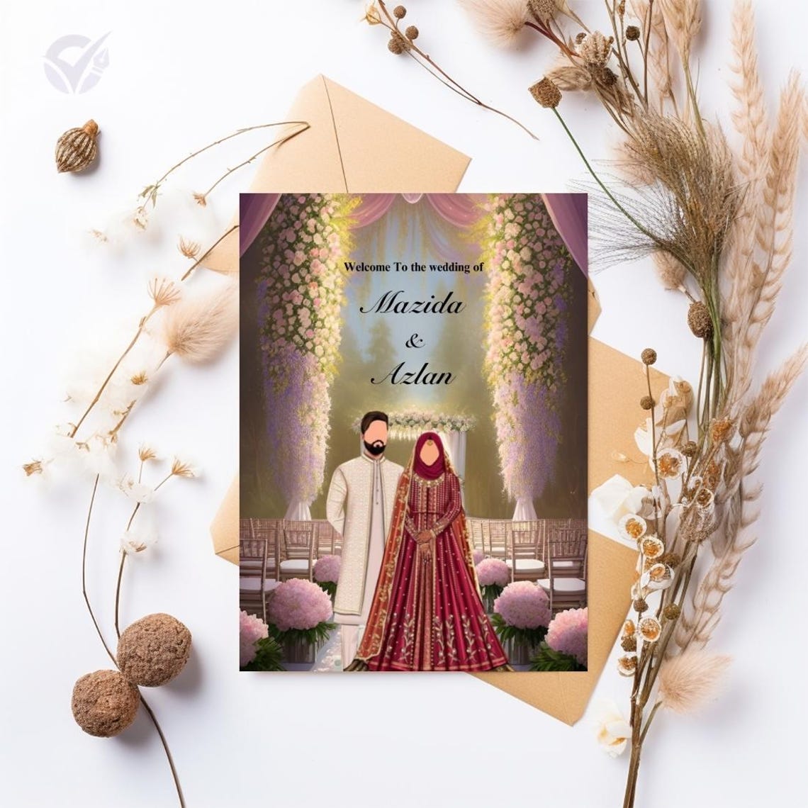 Editable Muslim Wedding Invitation Muslim Wedding Invitation Cards ...