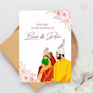 Editable Bengali Wedding Invitation Template: Customizable Canva Design ...