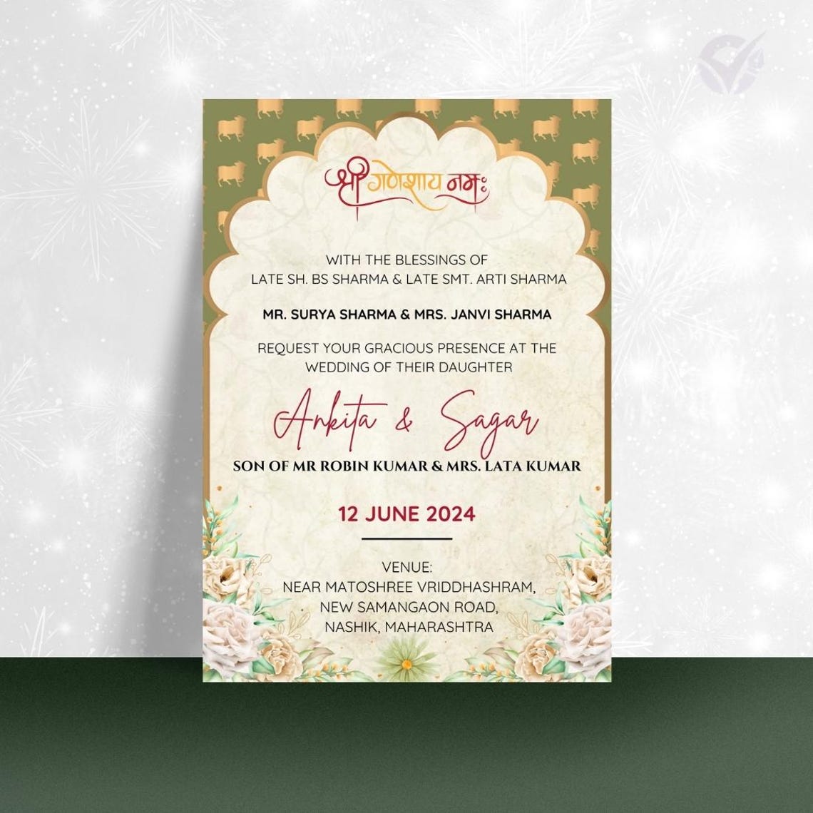 Editable Marathi Wedding Invitation Wording Customizable Canva ...