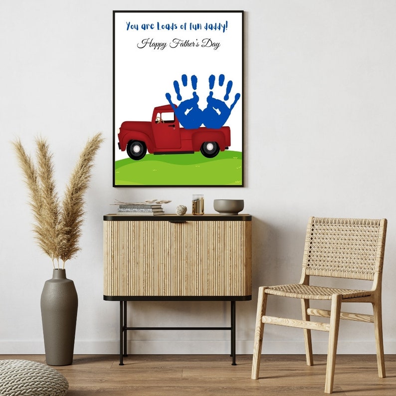 Fathers Day Handprint Craft Printable DIY Gifts Personalized Handprint ...