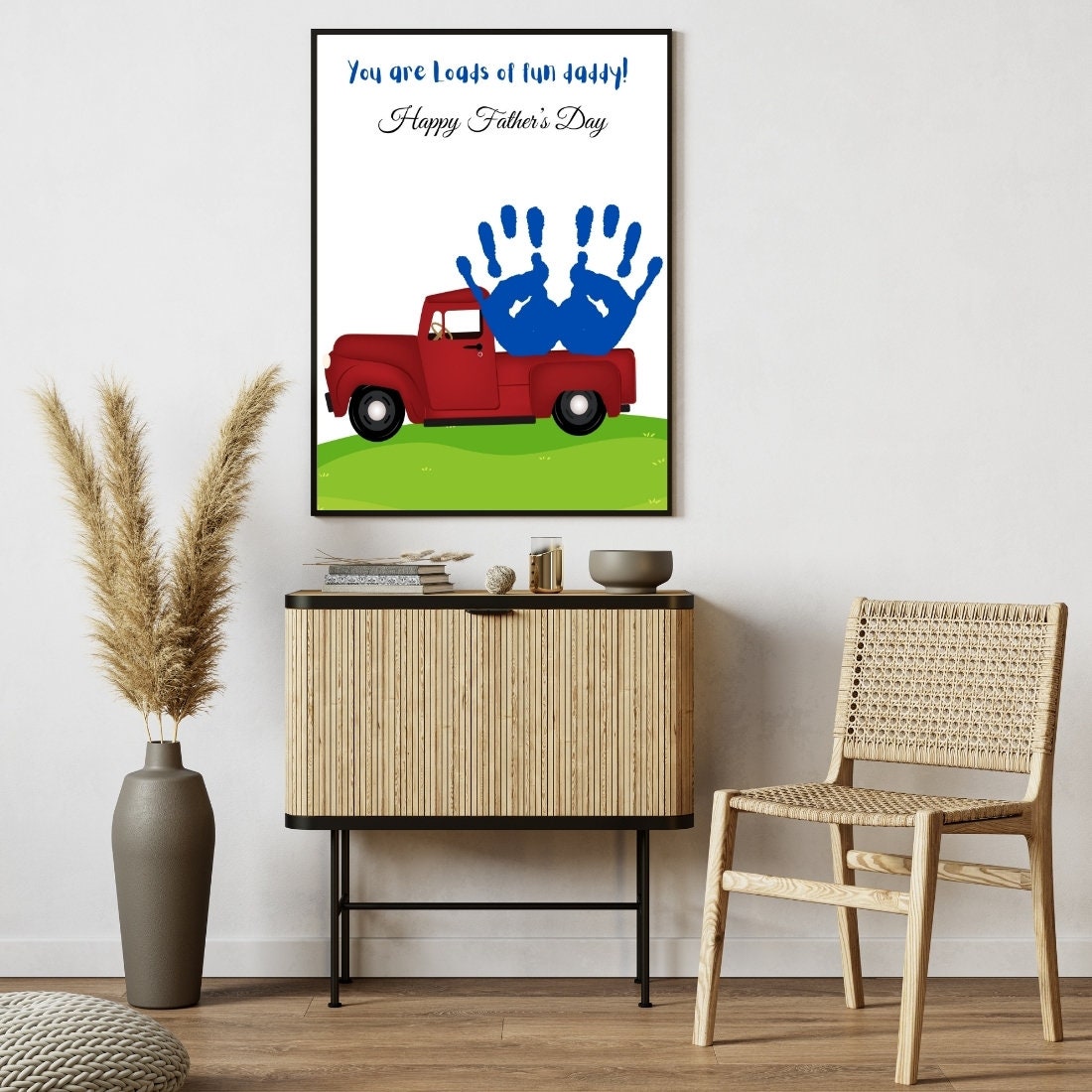 Fathers Day Handprint Craft Printable DIY Gifts Personalized Handprint ...