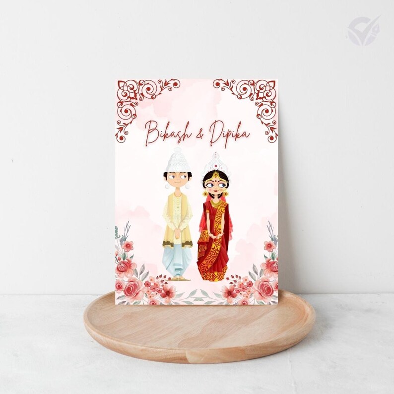 Editable Bengali Wedding Invitation Card in English (digital Download ...
