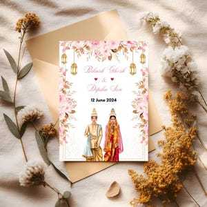 Editable Bengali Wedding Invitation Card Bengali Hindu Wedding ...