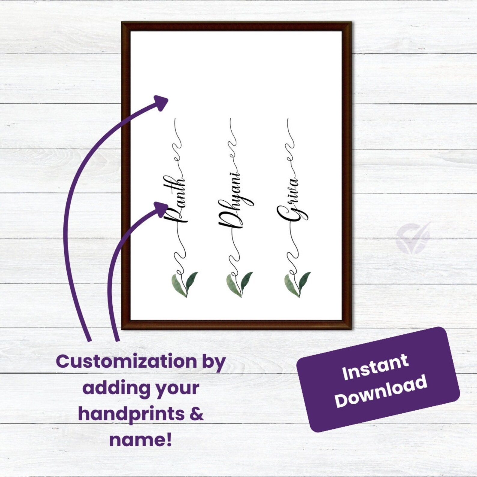 Custom Fathers Day Cards Personalized Flower Name Art for Dad Custom ...