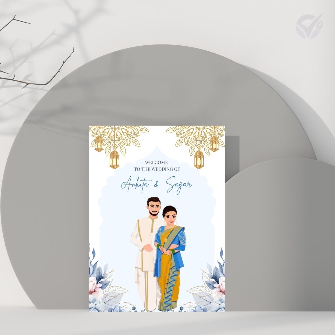 Editable Wedding Invitation Card in Marathi Customizable Canva ...