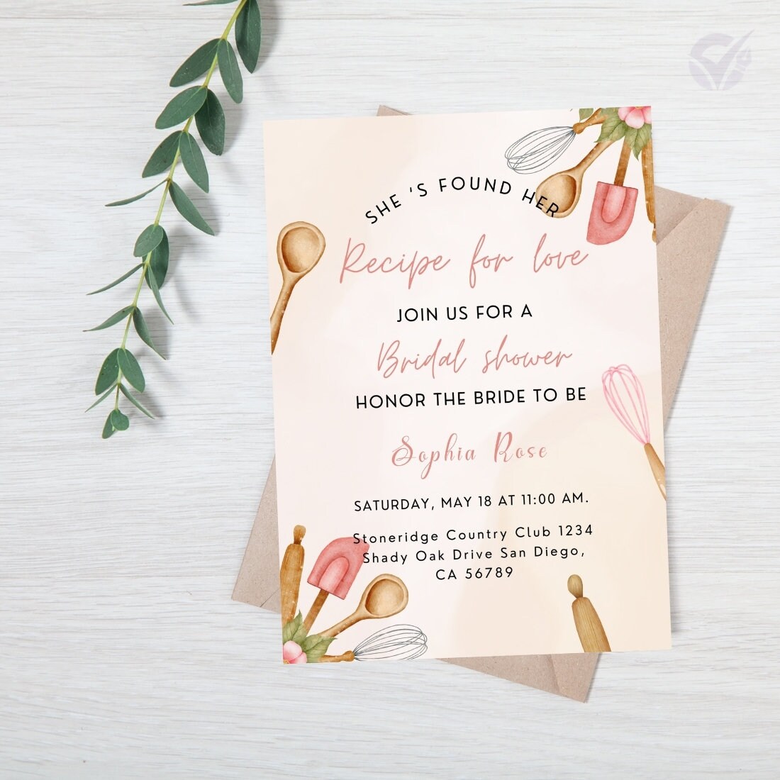 Kitchen Themed Bridal Shower Invitations Cooking up Love - Etsy