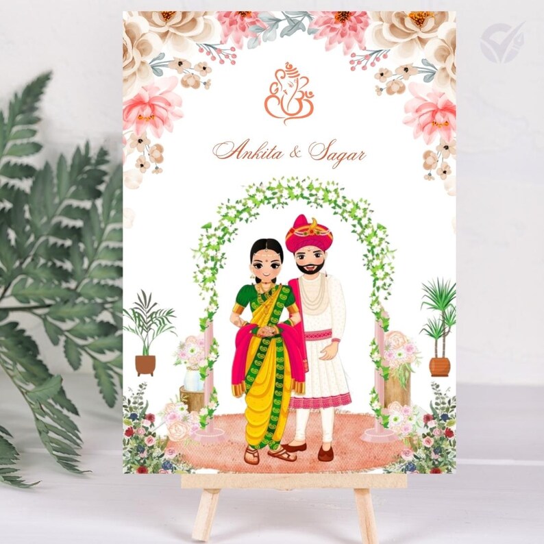 Editable Marathi Wedding Invitation Template: Canva (instant Download ...