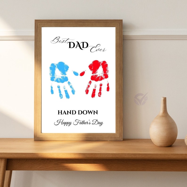Buy Personalized Father's Day Handprint Art: DIY Craft (digital ...