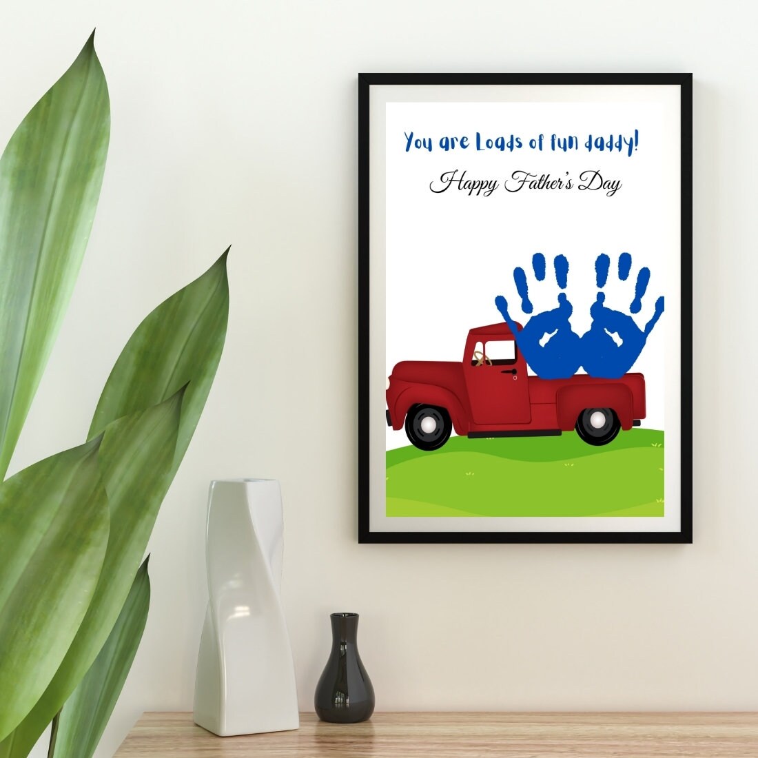 Fathers Day Handprint Craft Printable DIY Gifts Personalized Handprint ...