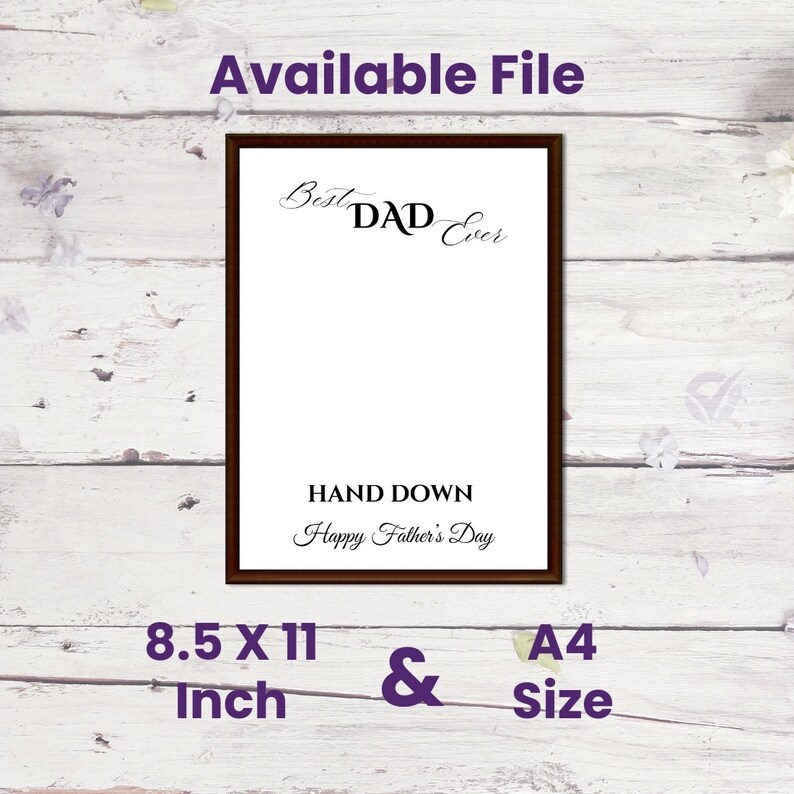 Fathers Day Handprint Craft Printable Personalized Gift for Dad DIY ...