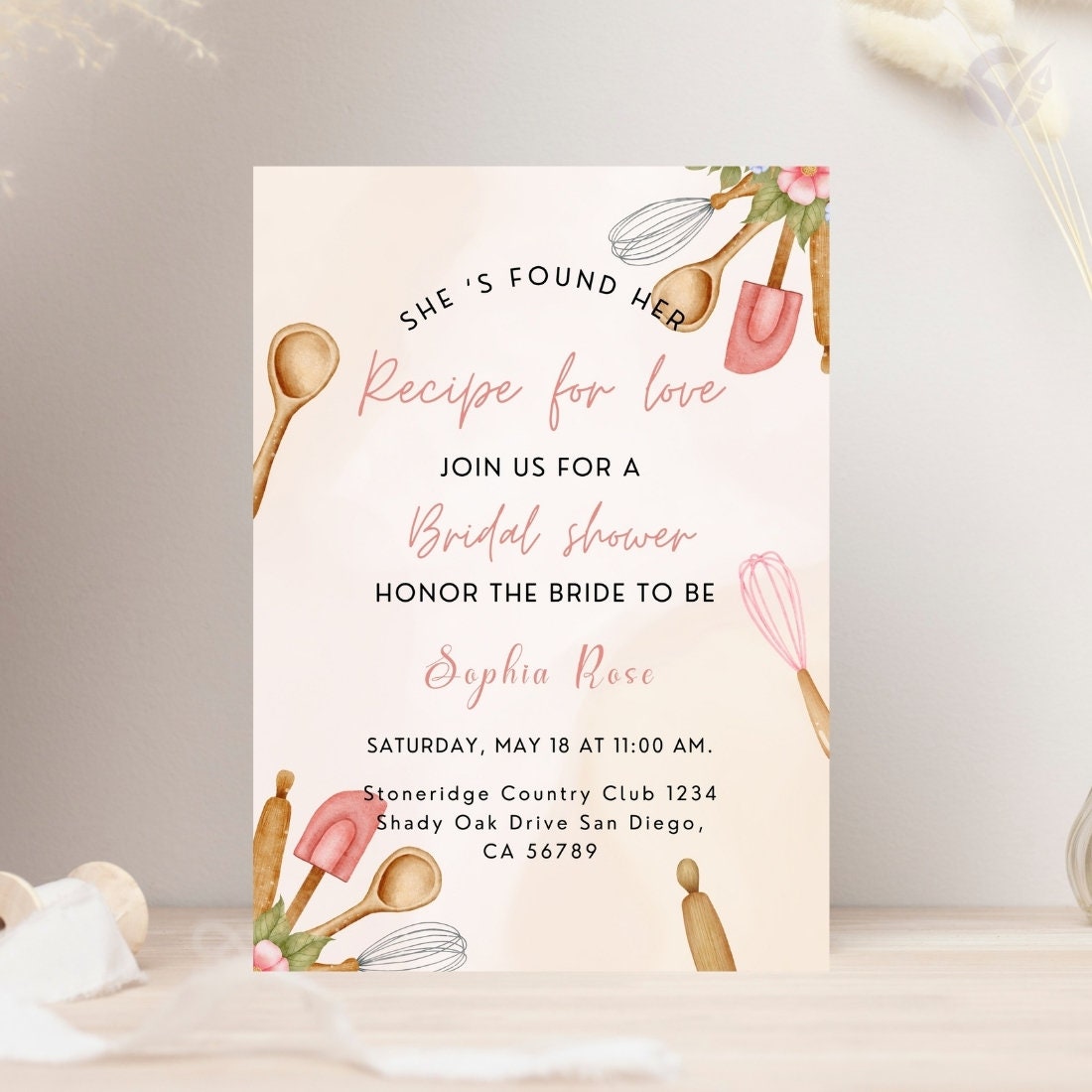 Kitchen Themed Bridal Shower Invitations Cooking up Love - Etsy