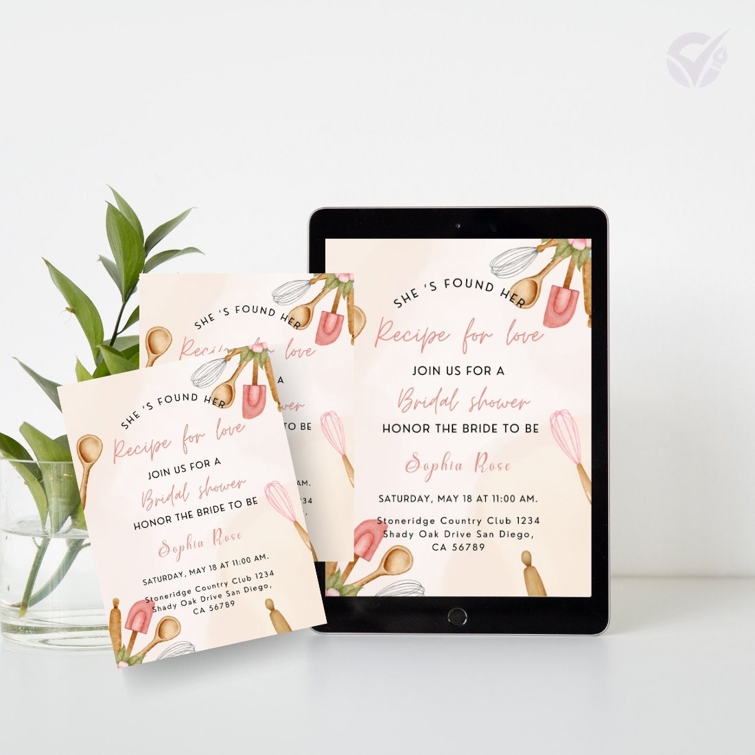 Kitchen Themed Bridal Shower Invitations Cooking up Love - Etsy